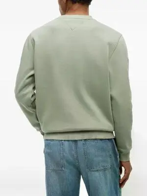 Tommy Hilfiger Logo Patch Crewneck Sweatshirt - Green
