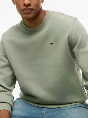 Tommy Hilfiger Logo Patch Crewneck Sweatshirt - Green