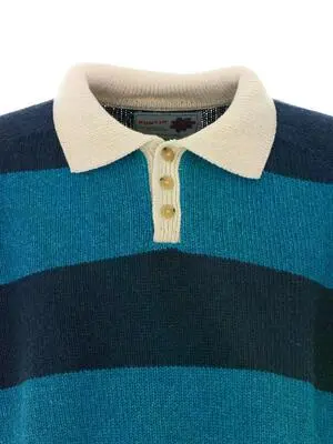 Howlin' Striped Long-sleeve Polo Shirt