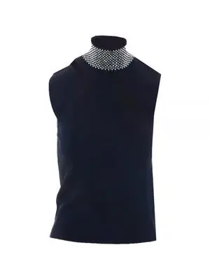 Liu Jo Knit Top With Rhinestone Embellishment