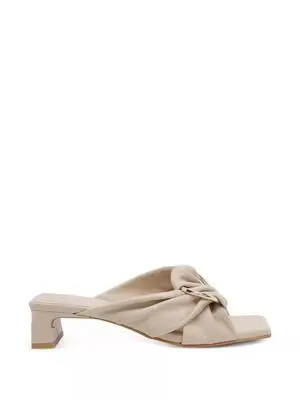 ANGEL ALARCON Square-toe Ring-detail Sandals