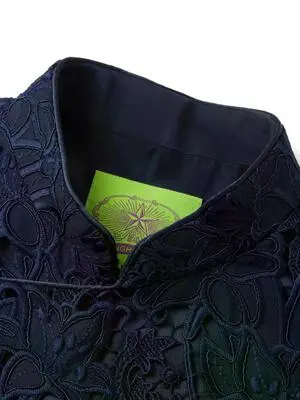Shanghai Tang Floral Lace Top - Blue