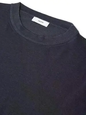 AIEZEN Crew Neck Fine-weave Sweater