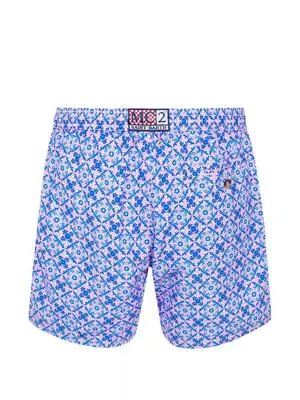 MC2 SAINT BARTH Micro Deco Print Swim Shorts - Pink