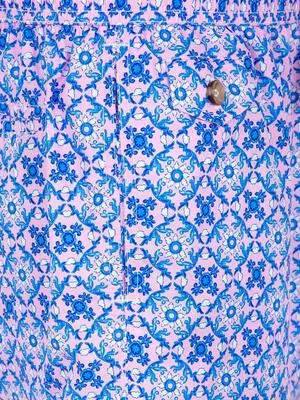 MC2 SAINT BARTH Micro Deco Print Swim Shorts - Pink