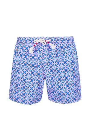 MC2 SAINT BARTH Micro Deco Print Swim Shorts - Pink