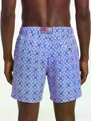 MC2 SAINT BARTH Micro Deco Print Swim Shorts - Pink