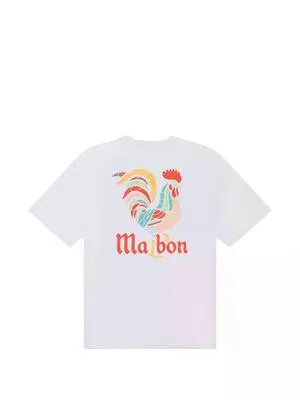 MALBON Bermuda Rooster T-shirt - White