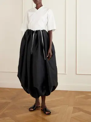 Calvin Klein Lynn Cotton-poplin Wrap Blouse