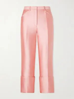 Calvin Klein Eva Satin Skinny Pants - Pink