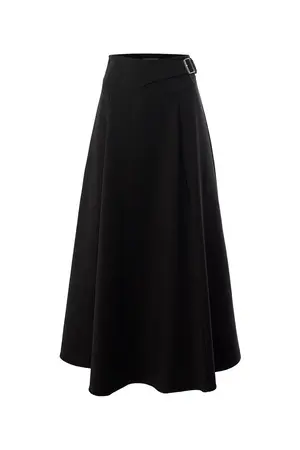 EXQUISE Sol Flared Midi Skirt