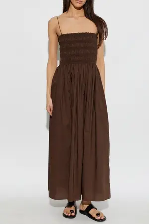 Matteau Off-shoulder Maxi Dress - Brown