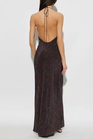 Matteau Silk Maxi Dress With Paisley Print