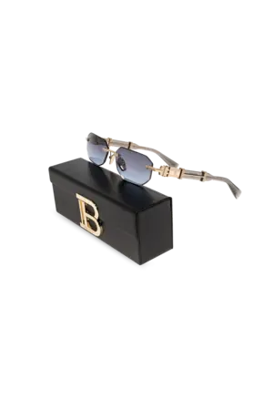 Balmain Geometric Rimless Sunglasses
