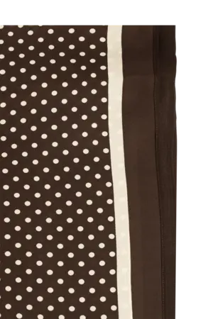 Matteau Silk Scarf With Polka Dot Pattern