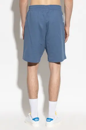 EA7 Cotton Sweatshorts With Printed Logo