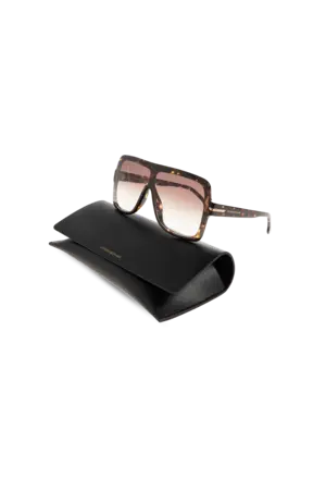 Victoria Beckham Rectangular Sunglasses - Brown
