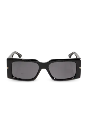 Victoria Beckham Rectangular Acetate Sunglasses - Black