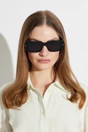 Victoria Beckham Rectangular Acetate Sunglasses