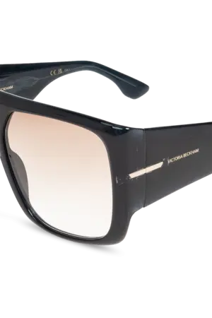 Victoria Beckham Rectangular Acetate Sunglasses - Black
