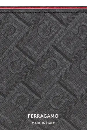 FERRAGAMO Monogram Wallet - Grey