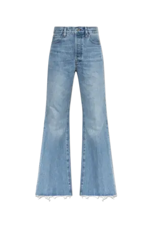 FRAME The Lax" High Rise Bootcut Jeans - Blue