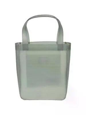 A.p.c. Logo Print Tote Bag - Green