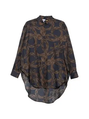 Loewe Printed Silk Shirt - Blue