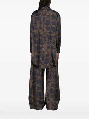 Loewe Printed Silk Shirt - Blue