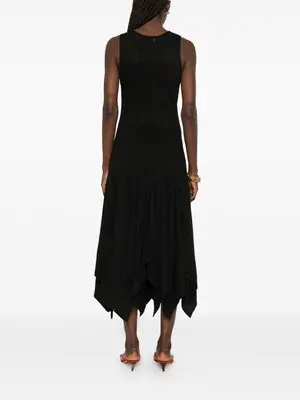 Loewe Cotton Pointelle Knit Anagram Dress