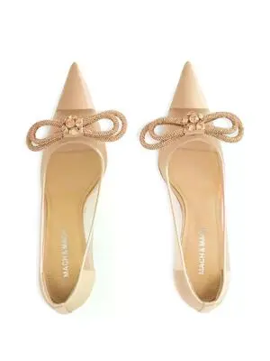 Mach & Mach Double Bow Mesh Pumps