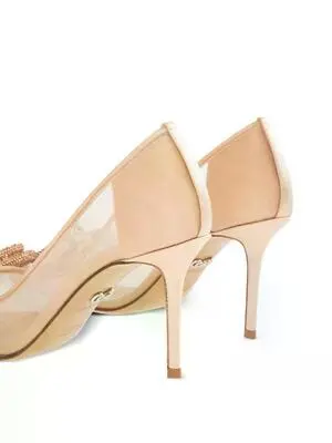 Mach & Mach Double Bow Mesh Pumps
