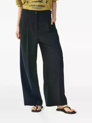 STUDIO TOMBOY Pleated Wide-leg Trousers