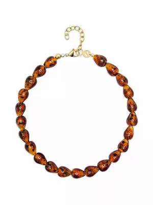NIALAYA JEWELRY Amber Bead Necklace - Brown