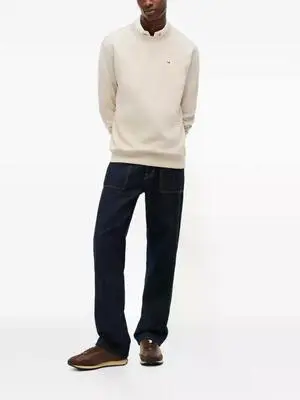 Tommy Hilfiger Logo Patch Sweatshirt - Neutrals