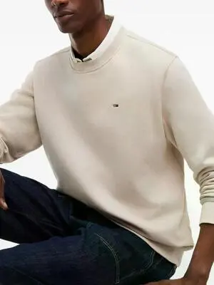 Tommy Hilfiger Logo Patch Sweatshirt - Neutrals