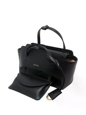 HIDESINS Small Logo-print Flap Tote Bag - Black