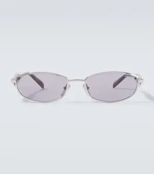 Prada Oval Sunglasses - Silver