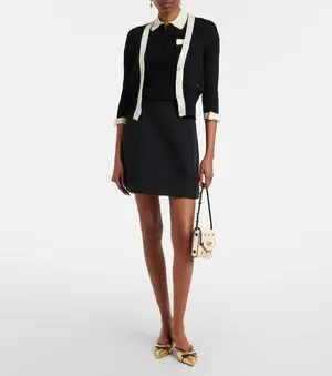 Valentino Garavani Cotton Cardigan With Bow Detail