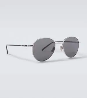Saint Laurent Logo Round Eyeglasses