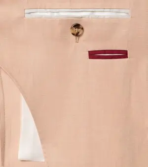 Brunello Cucinelli Silk And Linen Blazer - Brown