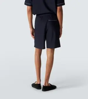 Ralph Lauren Purple Label Cotton And Silk Blend Shorts