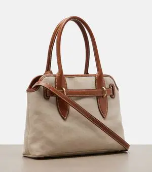 Miu Miu Aventure Small Canvas Tote Bag - Beige