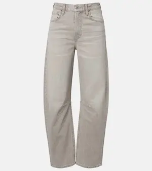 Citizens Of Humanity Miro Long Barrel-leg Jeans - Grey