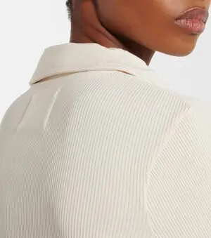 Citizens Of Humanity Brea Ribbed Knit Polo - White