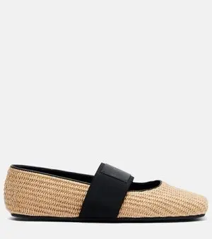 Givenchy Sliced Square Mary Jane Flats - Beige