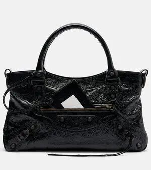 Balenciaga Small Leather Top-handle Bag - Black