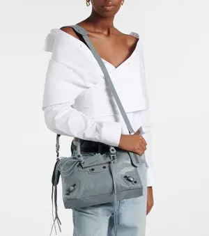 Balenciaga Le City Small Leather Top-handle Bag - Grey