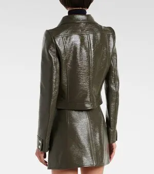 COURREGES Courrèges Cotton-blend Vinyl Jacket - Green