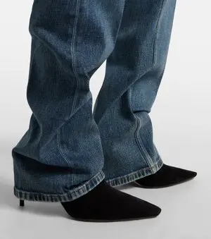 Balenciaga Duchesse Suede Mules